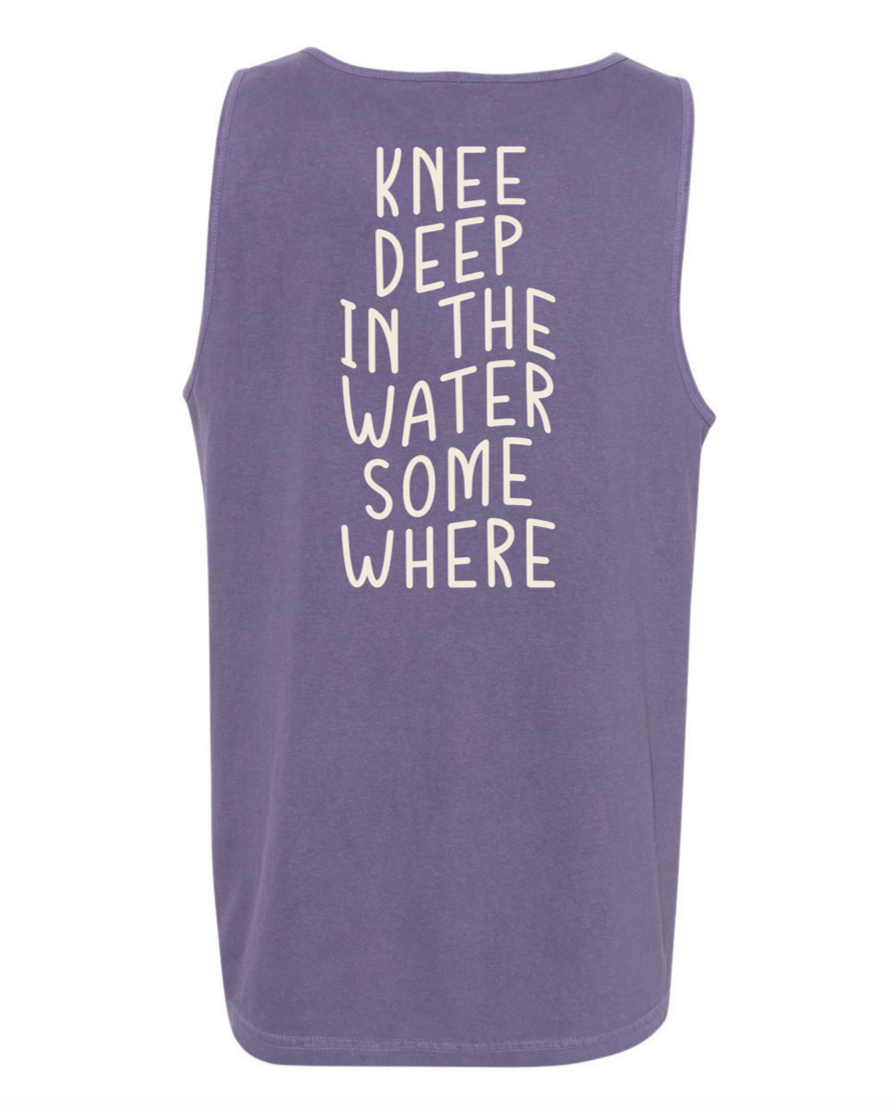 Knee Deep Tank In Neon Red Orange | Pomona Lake Marina